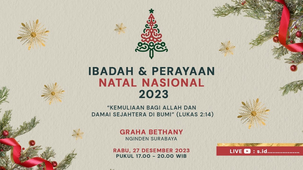 Perayaan Natal Nasional 2023 - YouTube