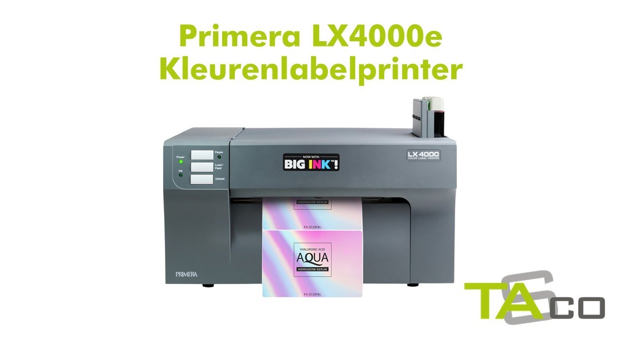 Unboxing video Primera LX4000e Color label printer - YouTube