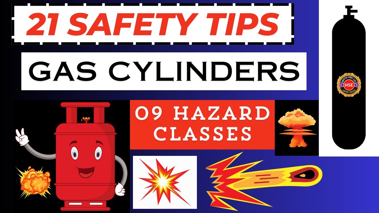 21 Gas Cylinder Safety Tips | Chemical Hazards 09 Classes # ...