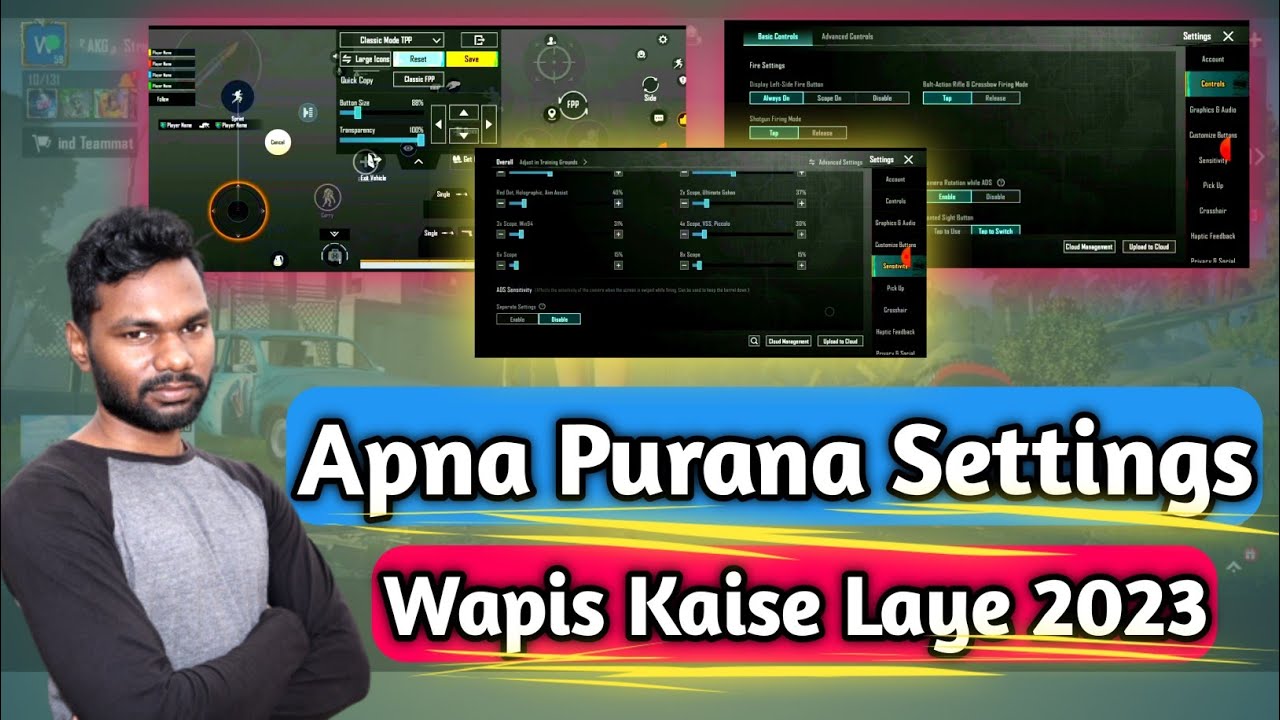 How To Get Back Old Settings In BGMI 2023 Hindi | Apna Purana Setting ...