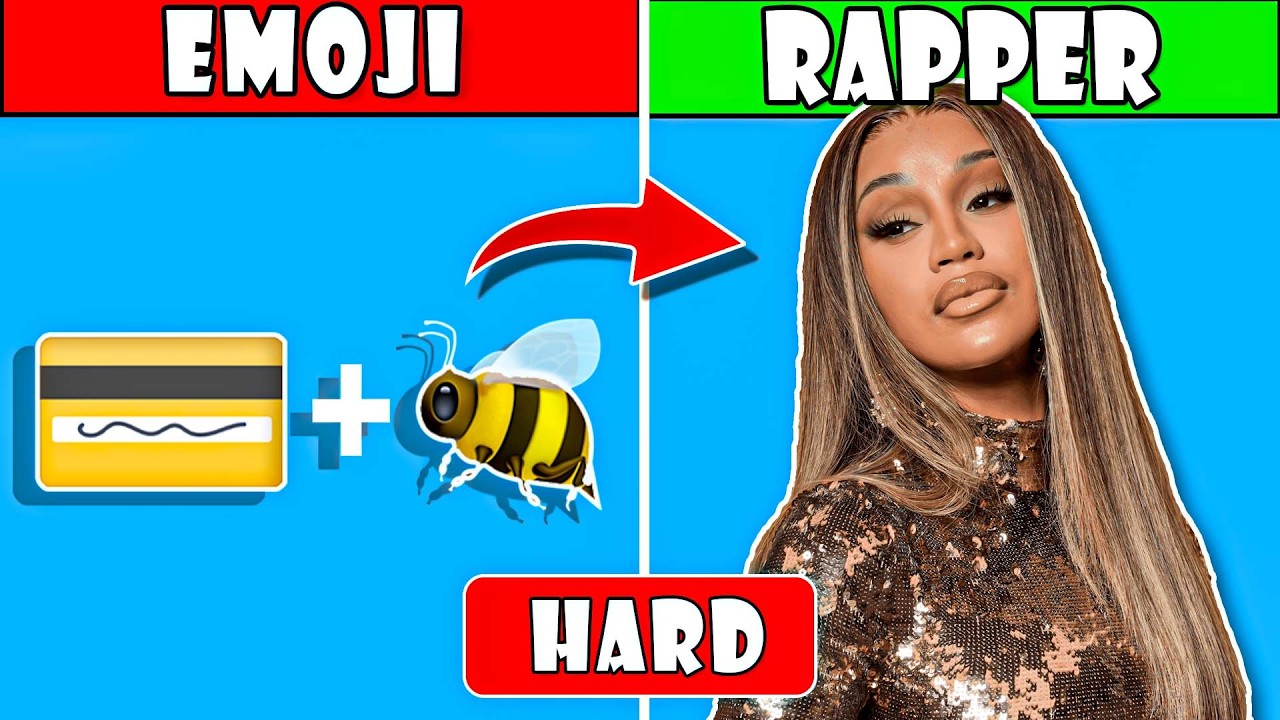 Guess The Female Rapper By Emoji 👧🎵🎤 | 99% will Fail😱 | HARD VERSION ...