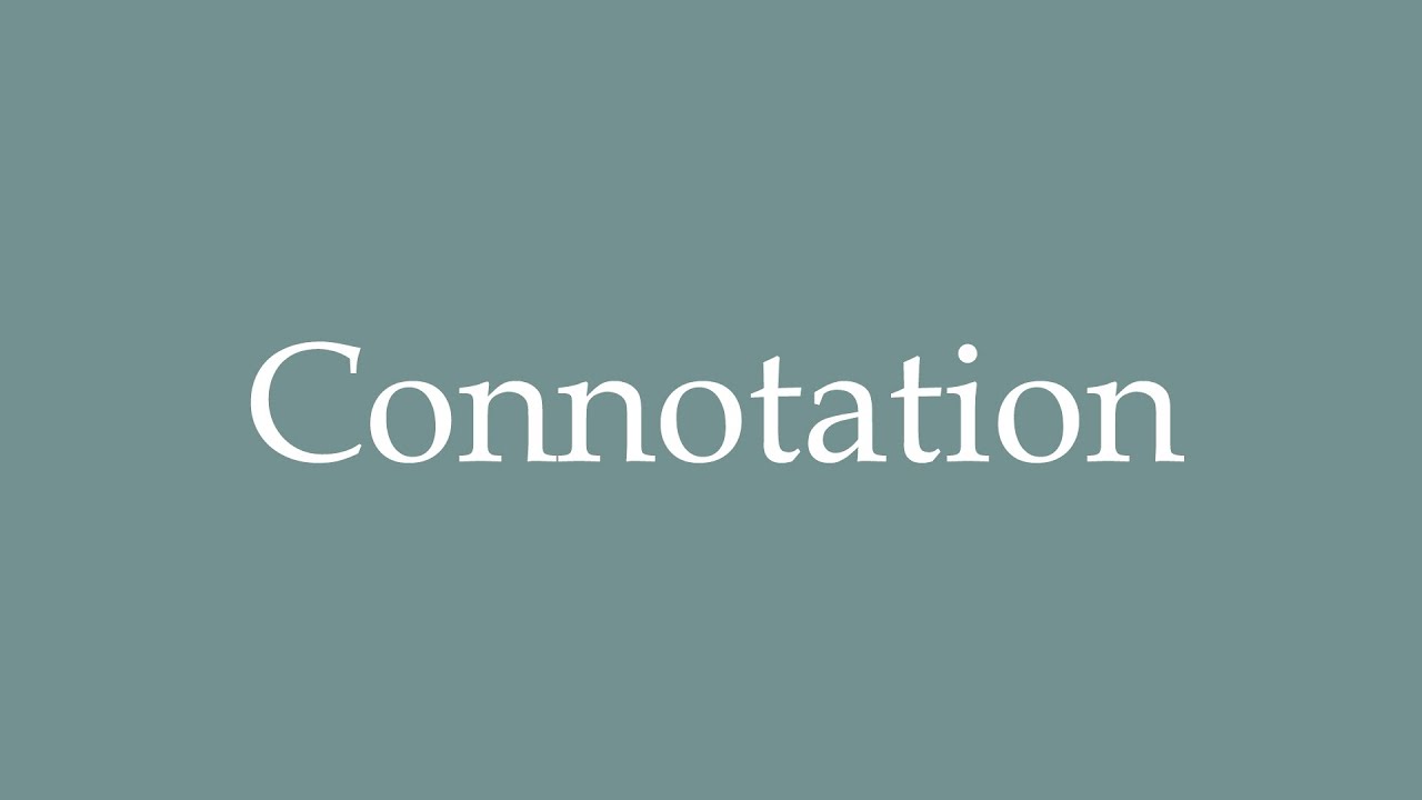 How to Pronounce ''Connotation'' Correctly in French - YouTube