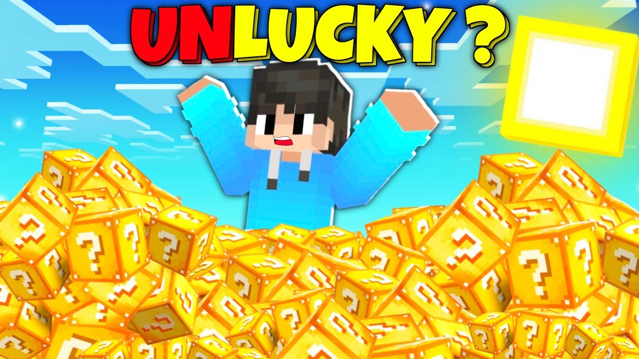 Opening UNLUCKY Blocks Gone WRONG 😳 Minecraft | SkyLight Boiz - YouTube
