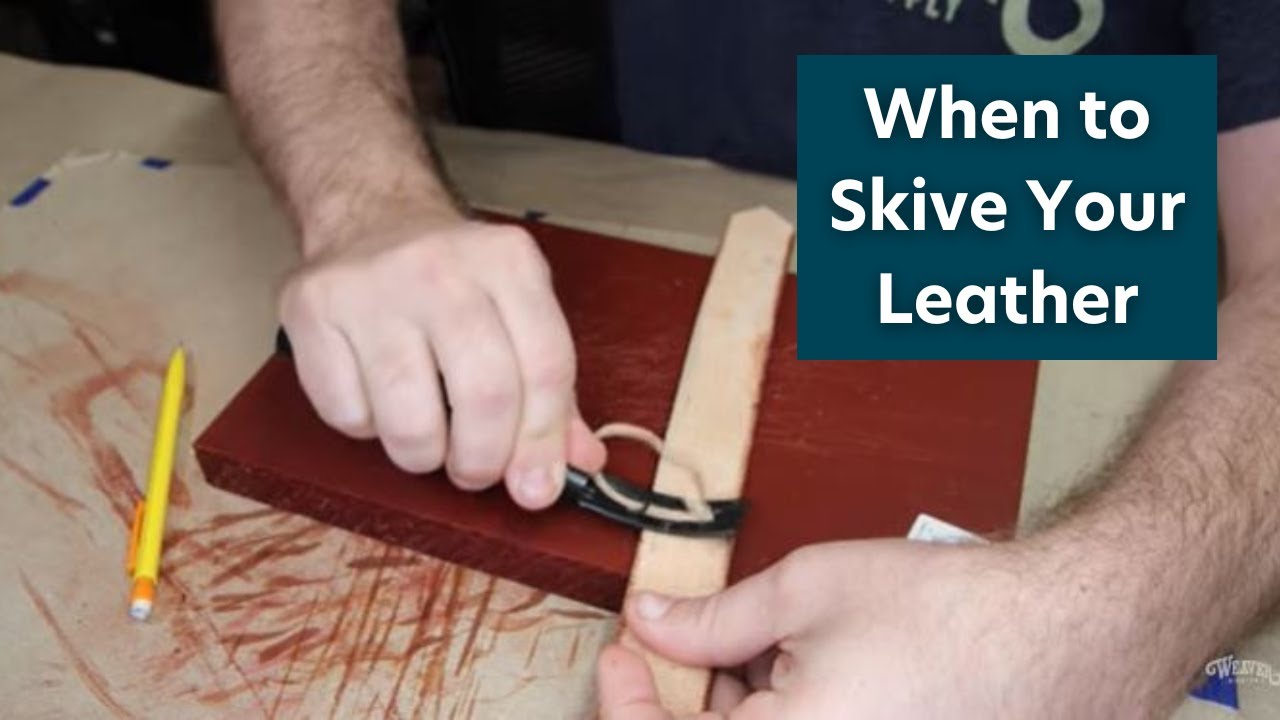 When to Skive Your Leather - YouTube
