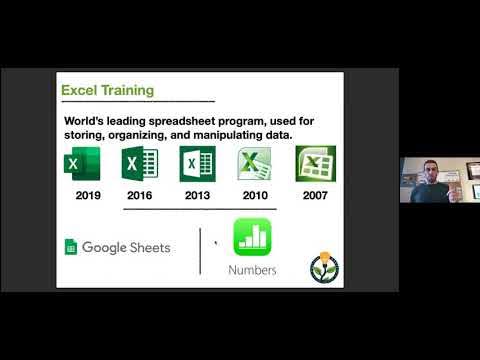 Session 1 Microsoft Excel Training - YouTube