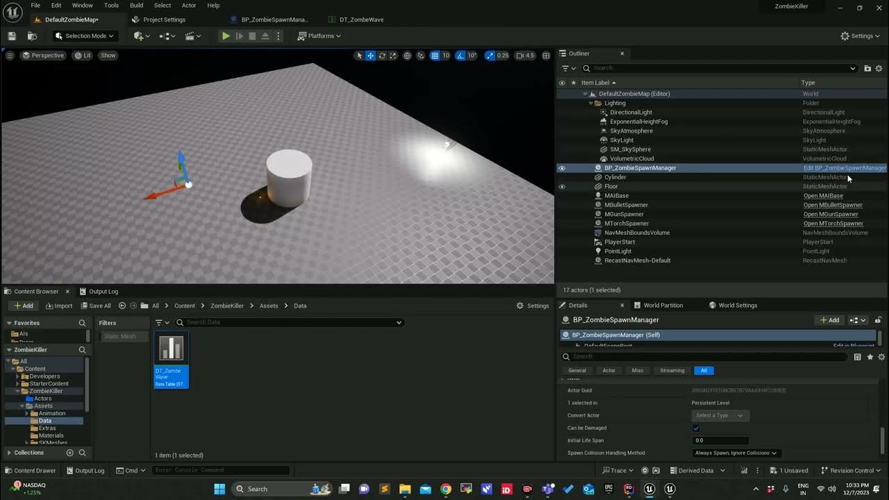 21. Spawn Manager, Wave system | Zombie Killer | Unreal 5.3 C++ - YouTube