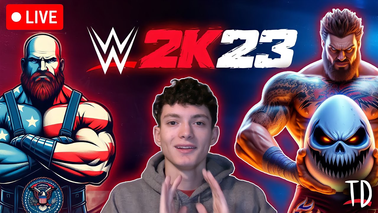 LIVE - Creating CAWs on WWE2K23 pt 2 - YouTube