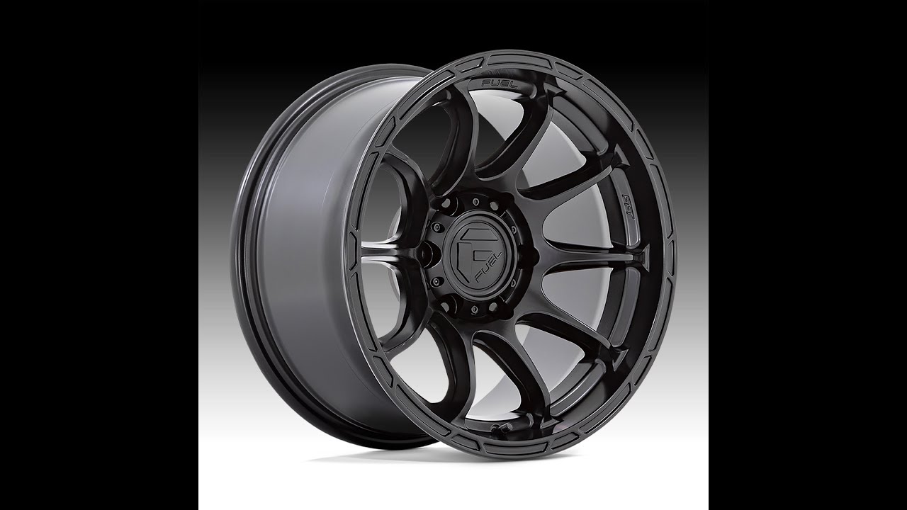 Fuel Variant D791 Matte Black Custom Truck Wheel Spin - YouTube