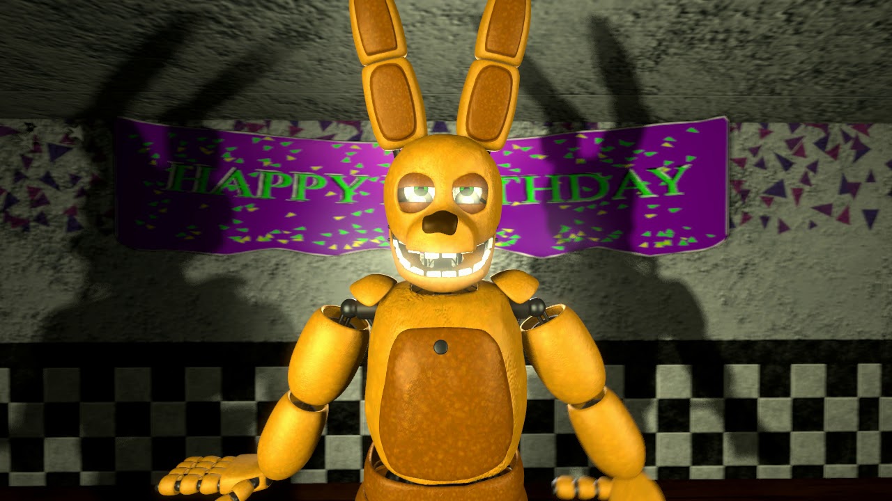 (FNAF SFM) Spring Bonnie Waving! - YouTube