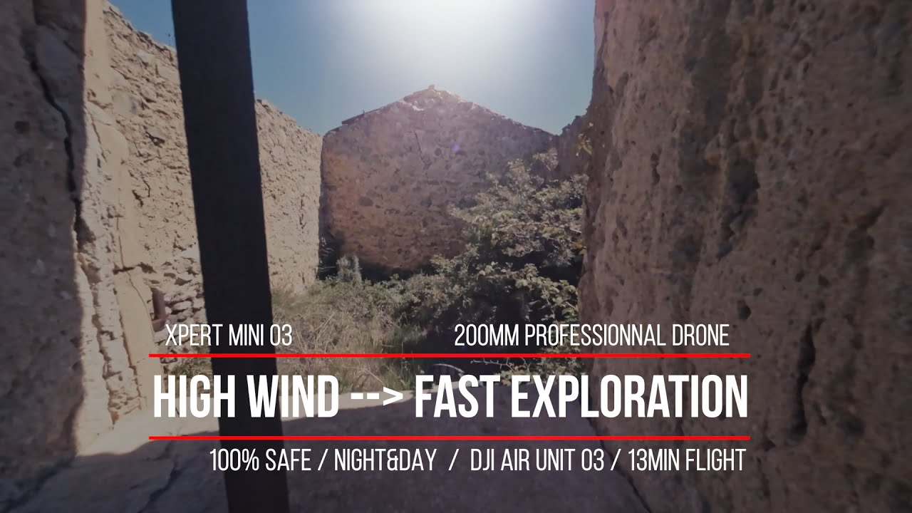 The Xpert Mini O3 offers 12 min of flight time and to perform fast and distant explorations ...