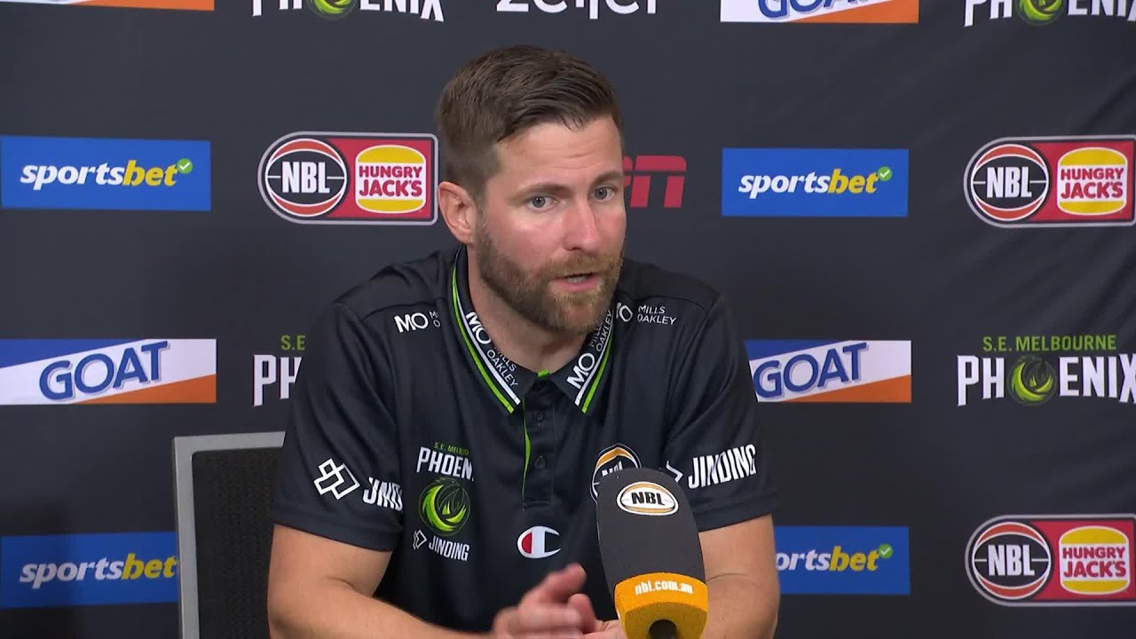 Josh King press conference vs Illawarra Hawks - Playoff Game 1, NBL25 ...