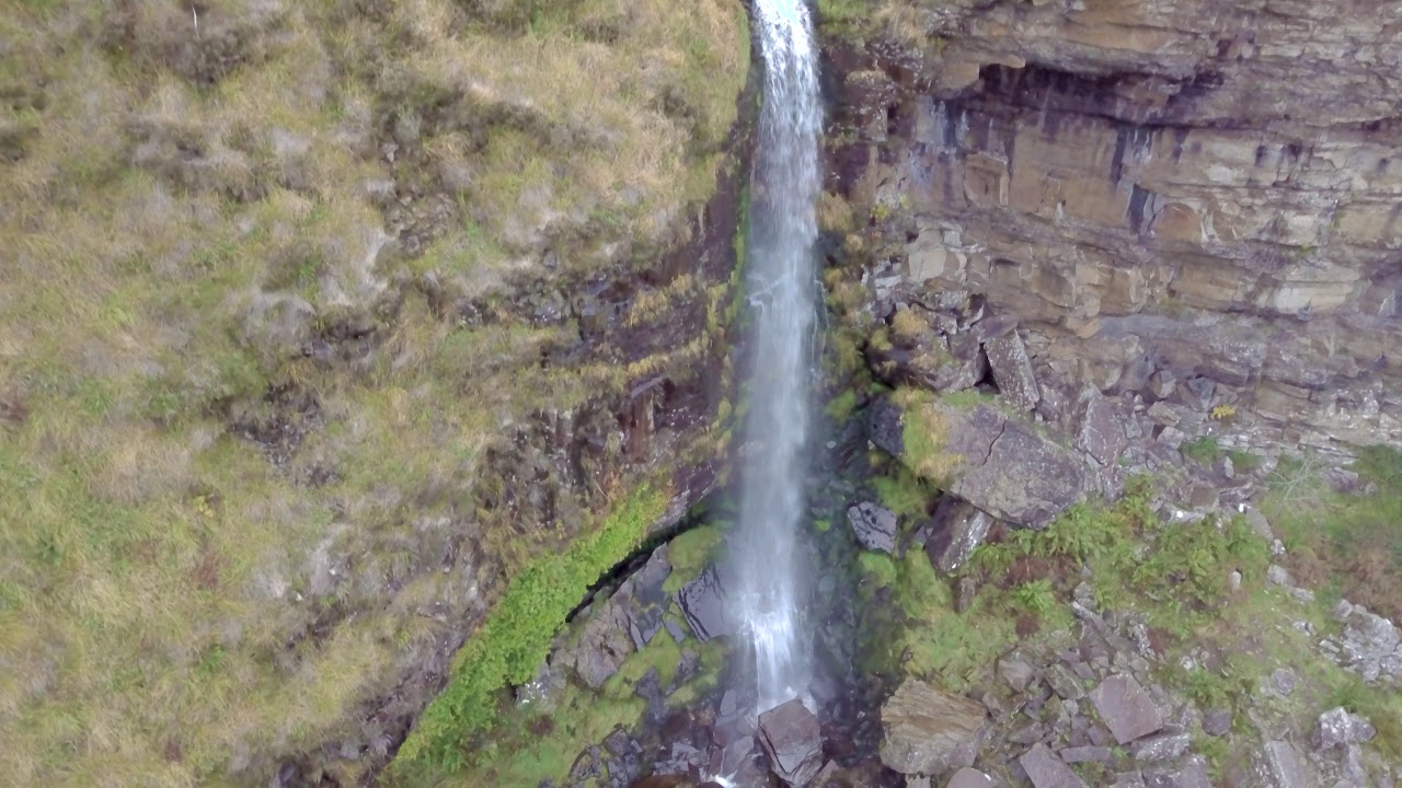 Pen Pych Waterfall Walk, Rhondda, S. Wales - YouTube