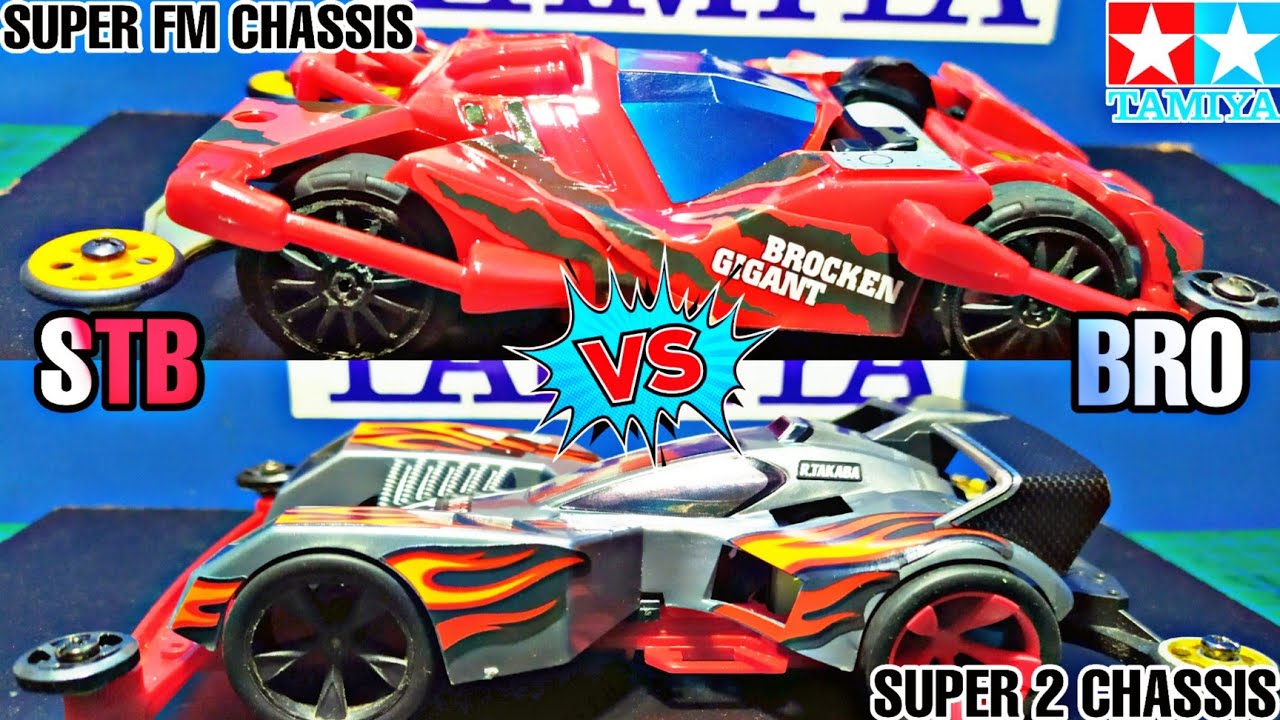 BALAP TAMIYA STB BROCKEN GIGANT VS TRIDAGGER X | SUPER 2 CHASSIS VS ...