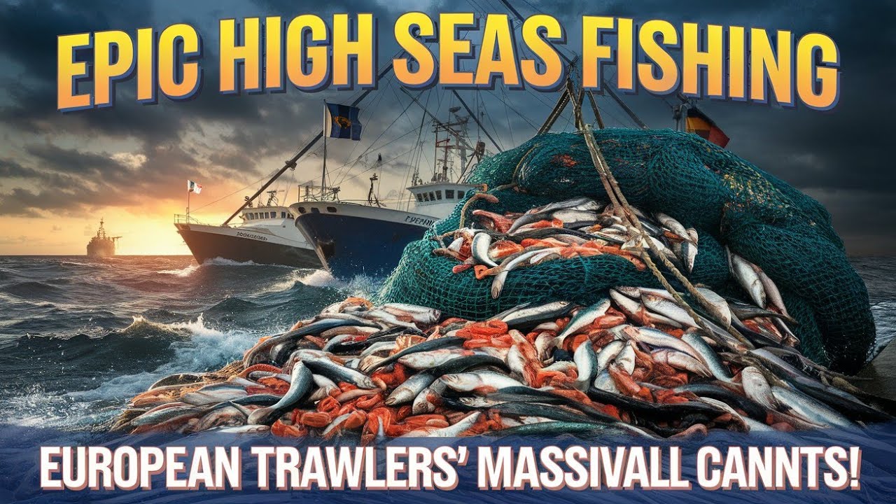 Epic High Seas Fishing:European Trawlers' Massive Catches!# ...