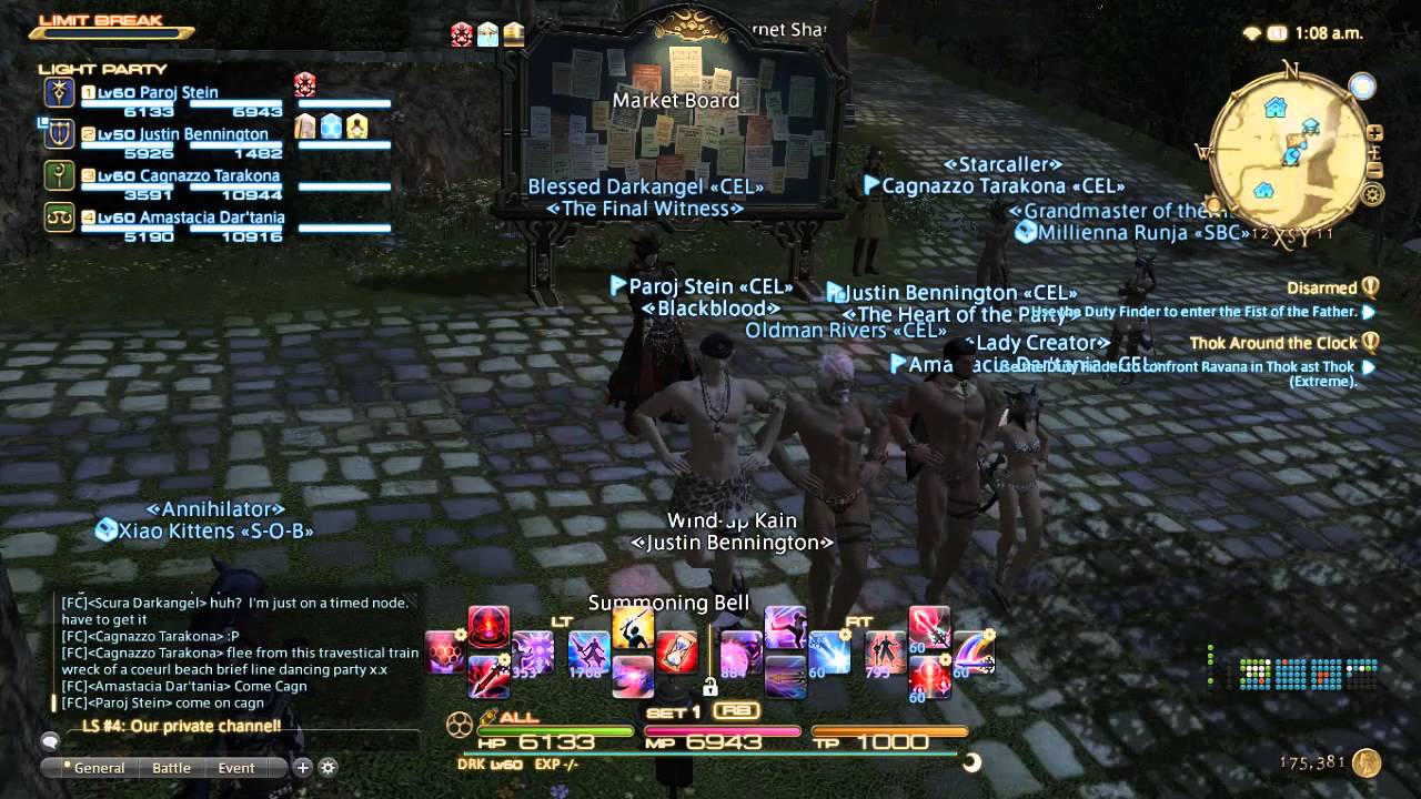 FFXIV Celestia Swimsuit line dance - YouTube
