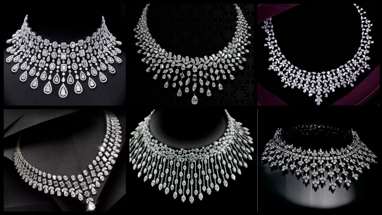Most beautiful and expensive diamond necklace collection - YouTube