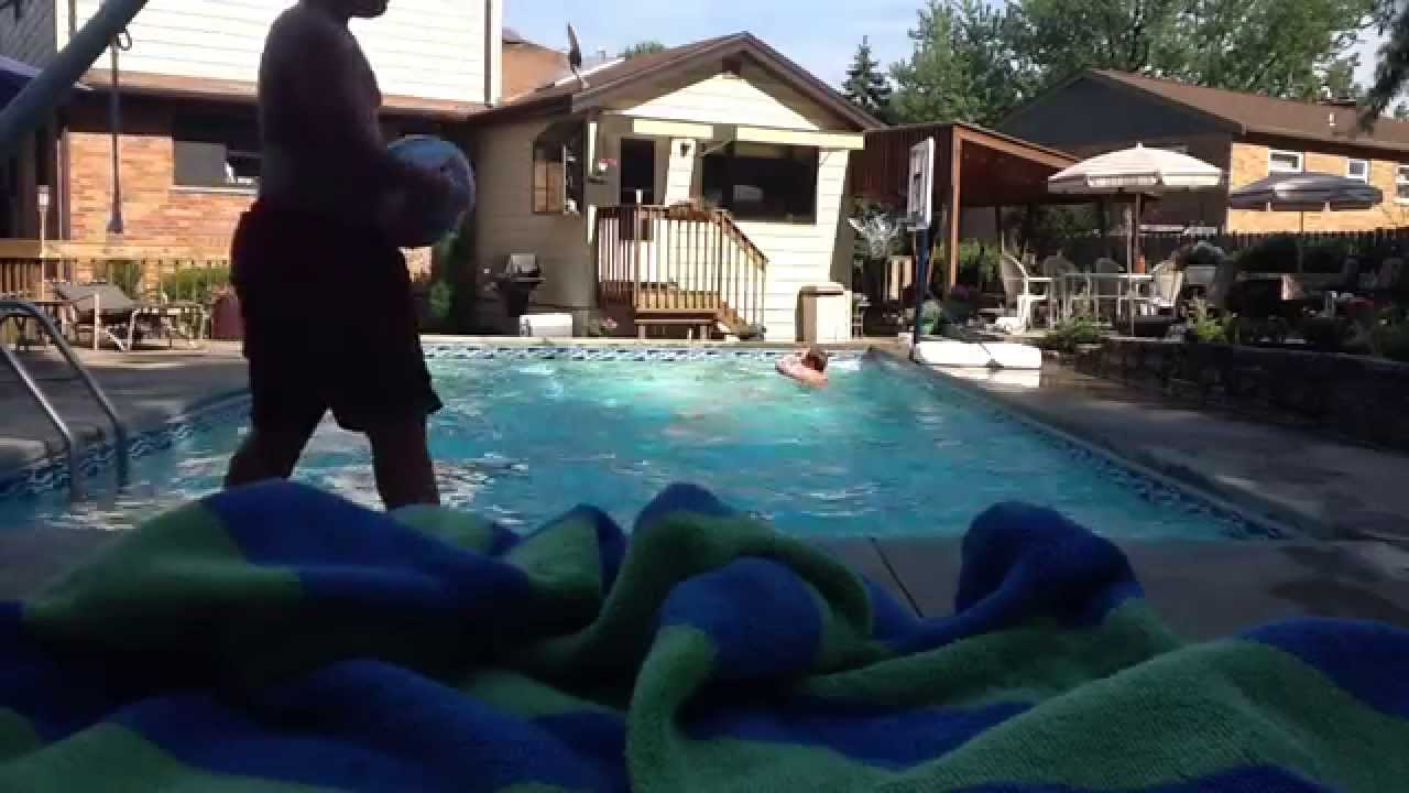 carpenter pool dunks - YouTube