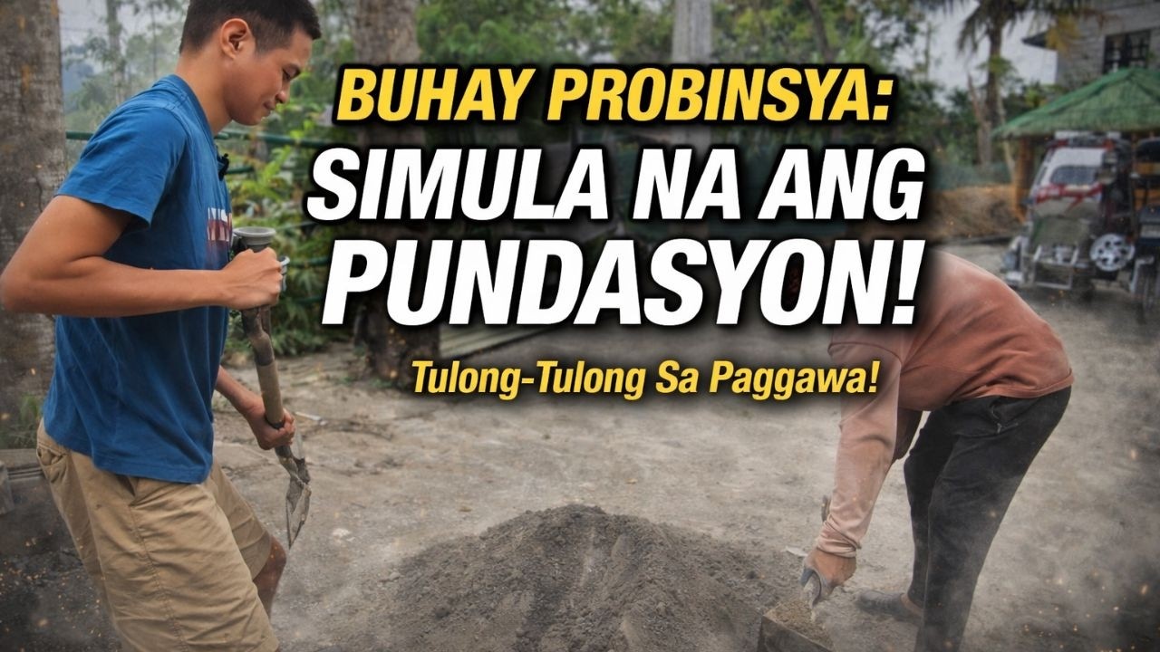 Pundasyon Ng Bahay | Tulong-tulong Sa Paggawa! - YouTube
