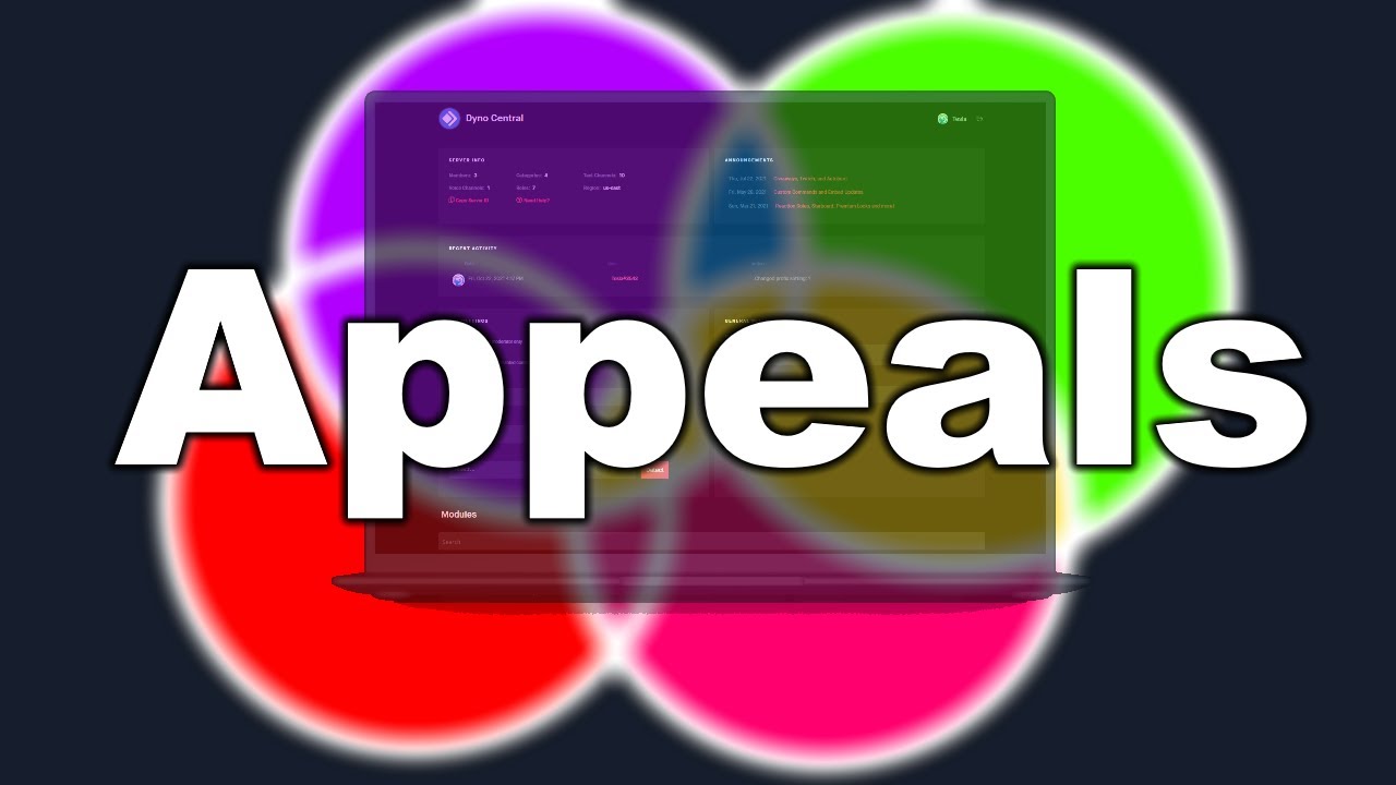 Dyno Bot Tutorials Ban And Mute Appeals New Dyno Bot Feature Youtube