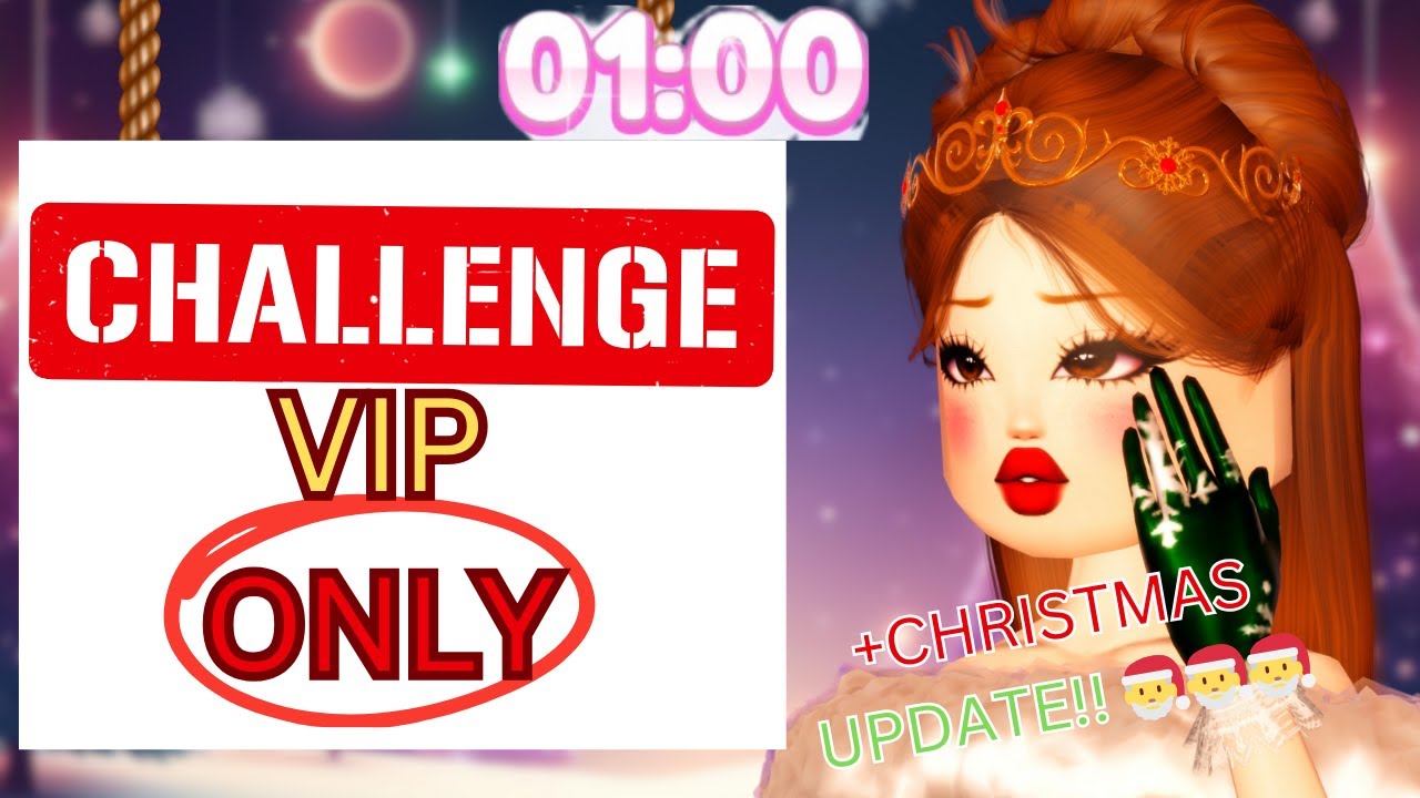 🔥 ONLY VIP ITEMS Challenge in Dress to Impress! 🎅 Did I FAIL the New ...