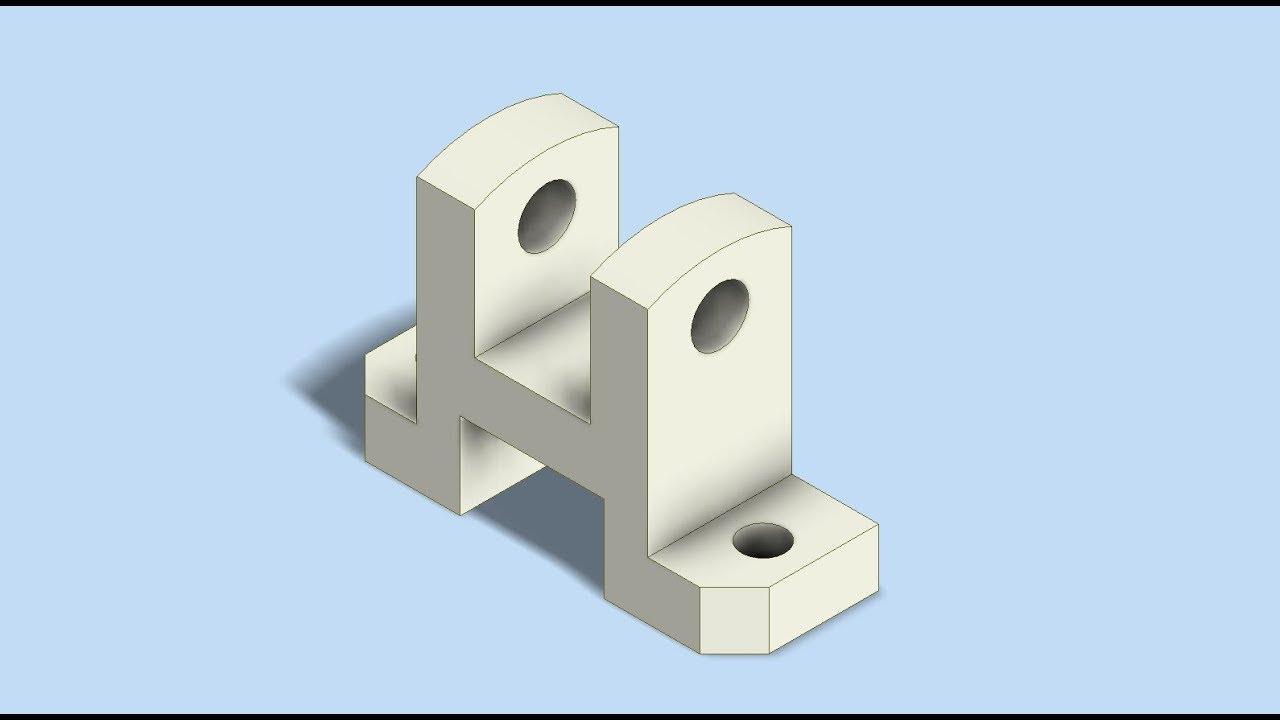 AUTODESK INVENTOR ANCHOR BASE - YouTube