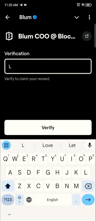 Blum verify code "Blum COO @ Blockchain" today 25 DECEMBER - YouTube