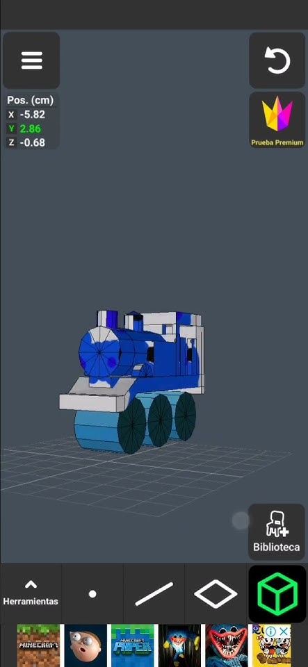 lbscr e2 tank engine in 3d modeling app 3 - YouTube