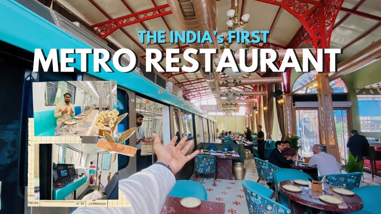 🇮🇳😱The India’s First Metro Restaurant😍🍛 | The Coach Noida | Md Adil ...