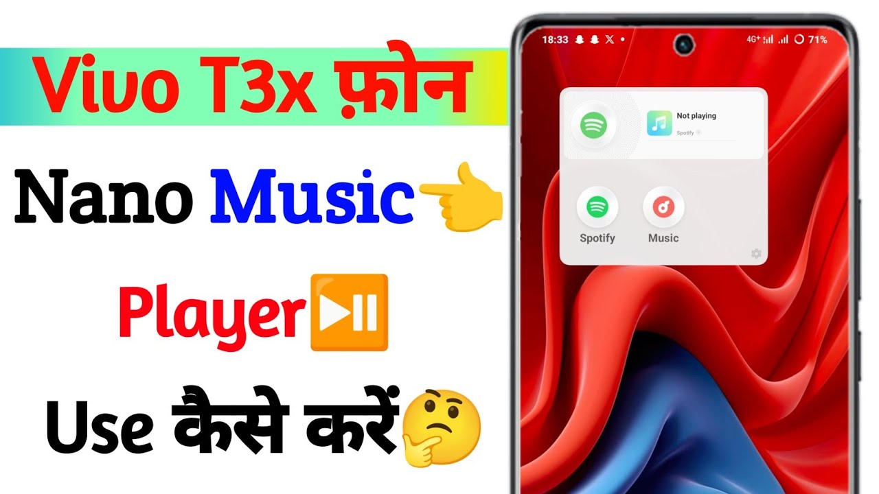 vivo t3x use nano music player | what is nano music player on vivo t3x ...
