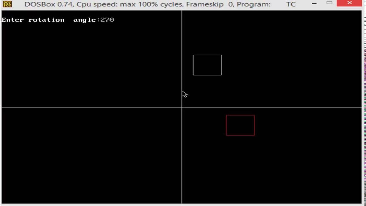 Graphics Programming - 2D Transformations In C Program - YouTube