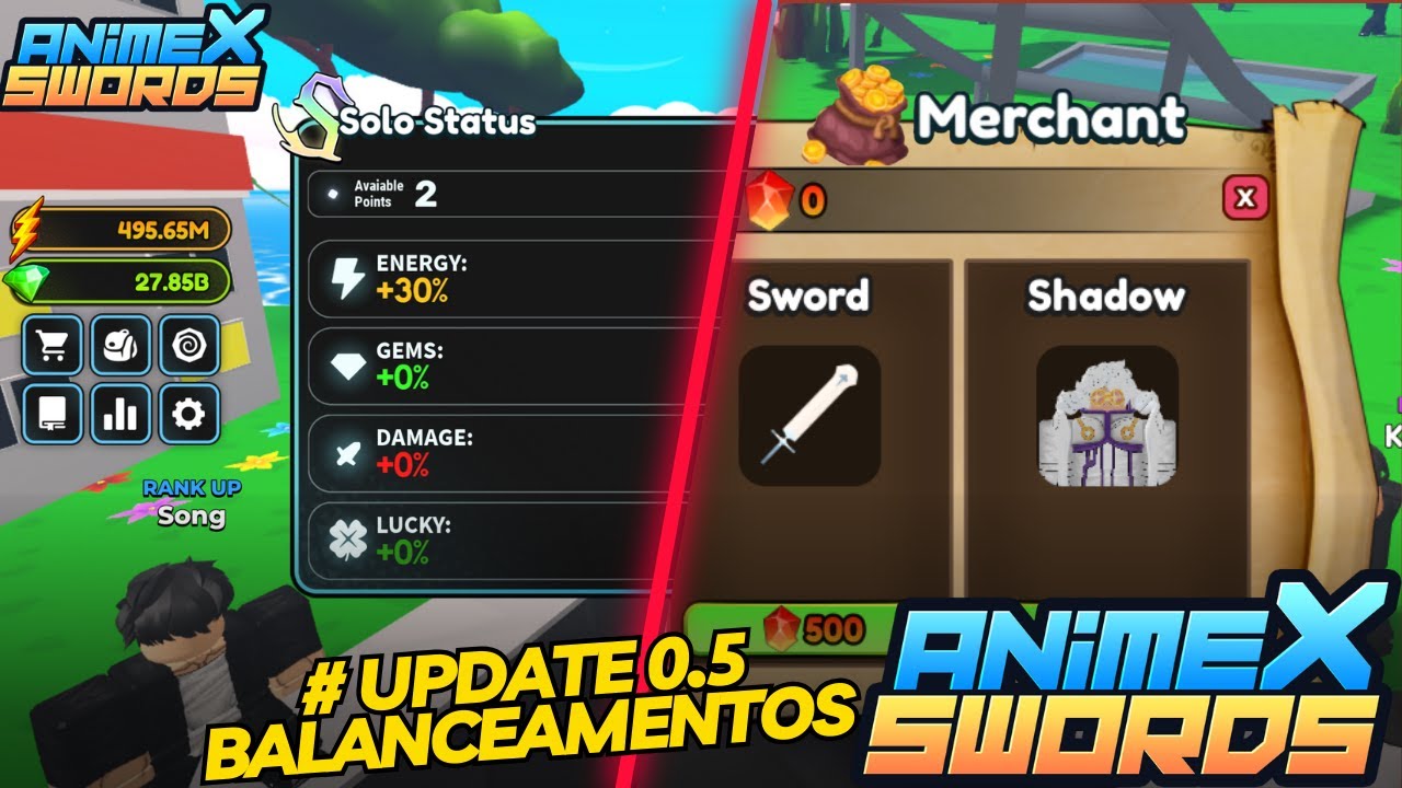 Anime Swords X Confira Lançamento Zerei Update 0.5 Guia Completo Todos ...