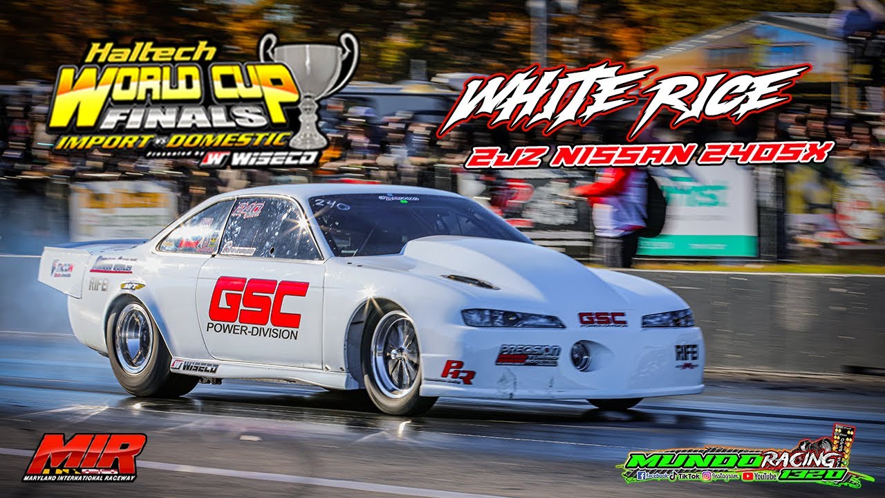 2JZ Powered Nissan 240SX White Racing @ 2024 WCF Import vs Domestic ...