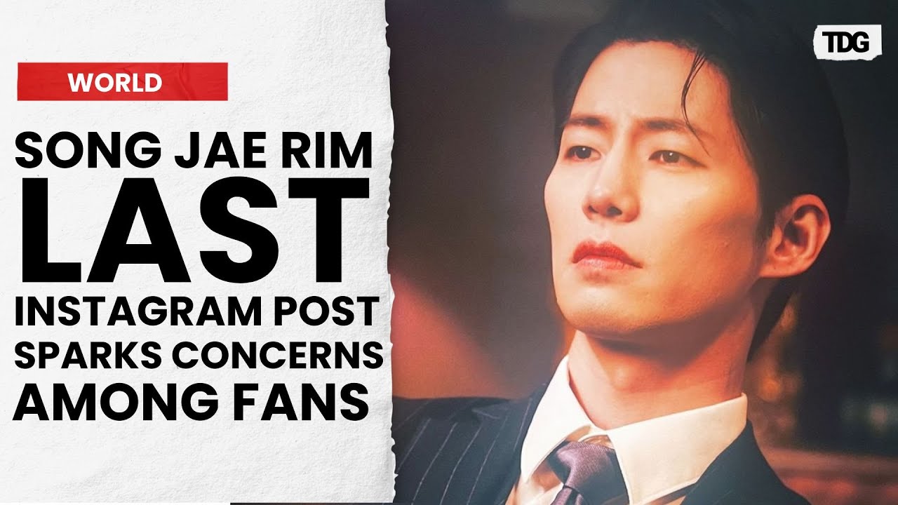 South Korean Star Song Jae Rim Found Dead at 39 | Fans in Shock Over ...