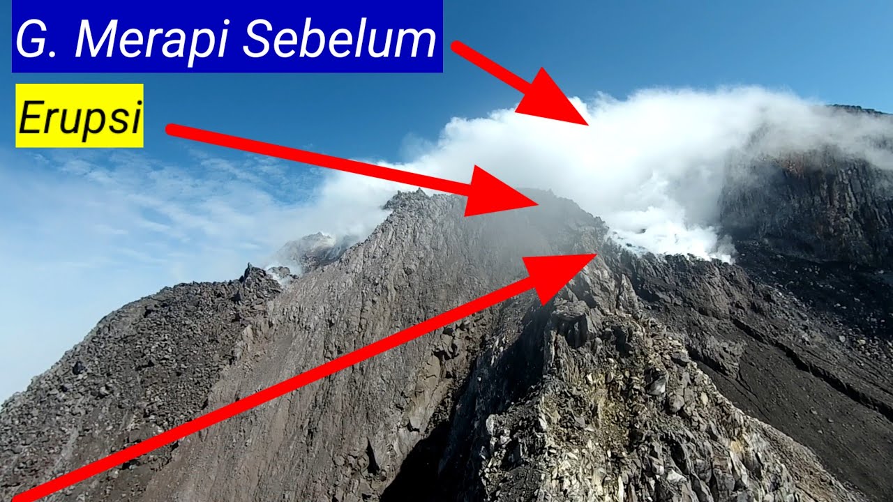 🔴 BEGINILAH PANTAUAN KONDISI GUNUNG MERAPI SEBELUM ERUPSI PANTAUAN DARI ...