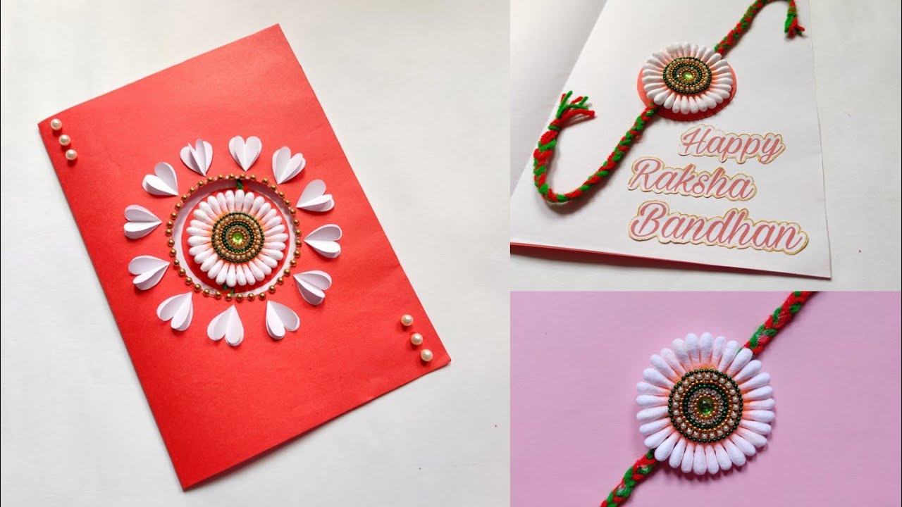 Rakshabandhan Card making at Home || Rakhi special || Handmade Card ...