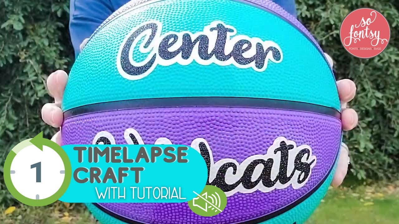 🏀 How to Put HTV on Basketball (Timelapse with Tutorial) - YouTube