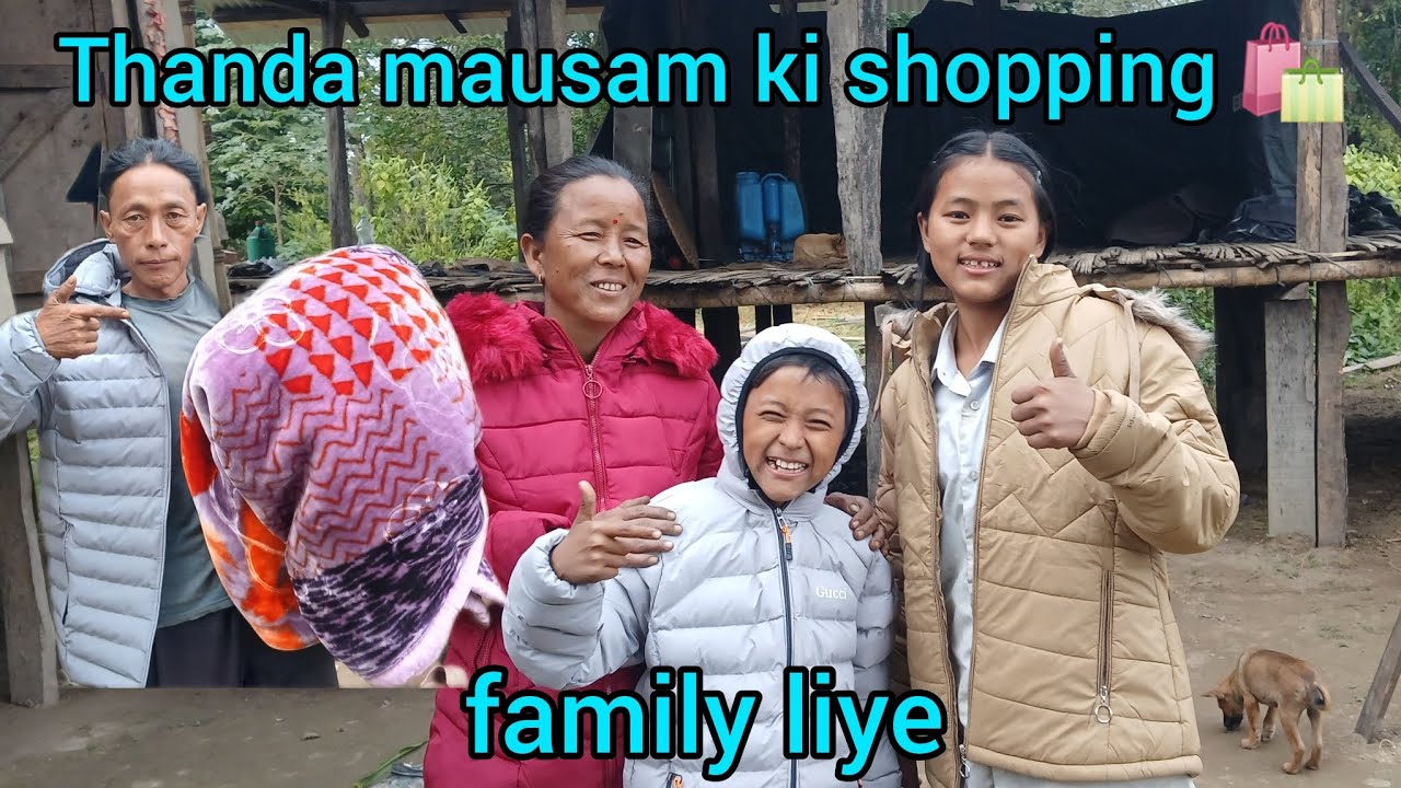 Thanda mausam ki || shopping kar liye || 🛍family 👨‍👩‍👦‍👦 - YouTube