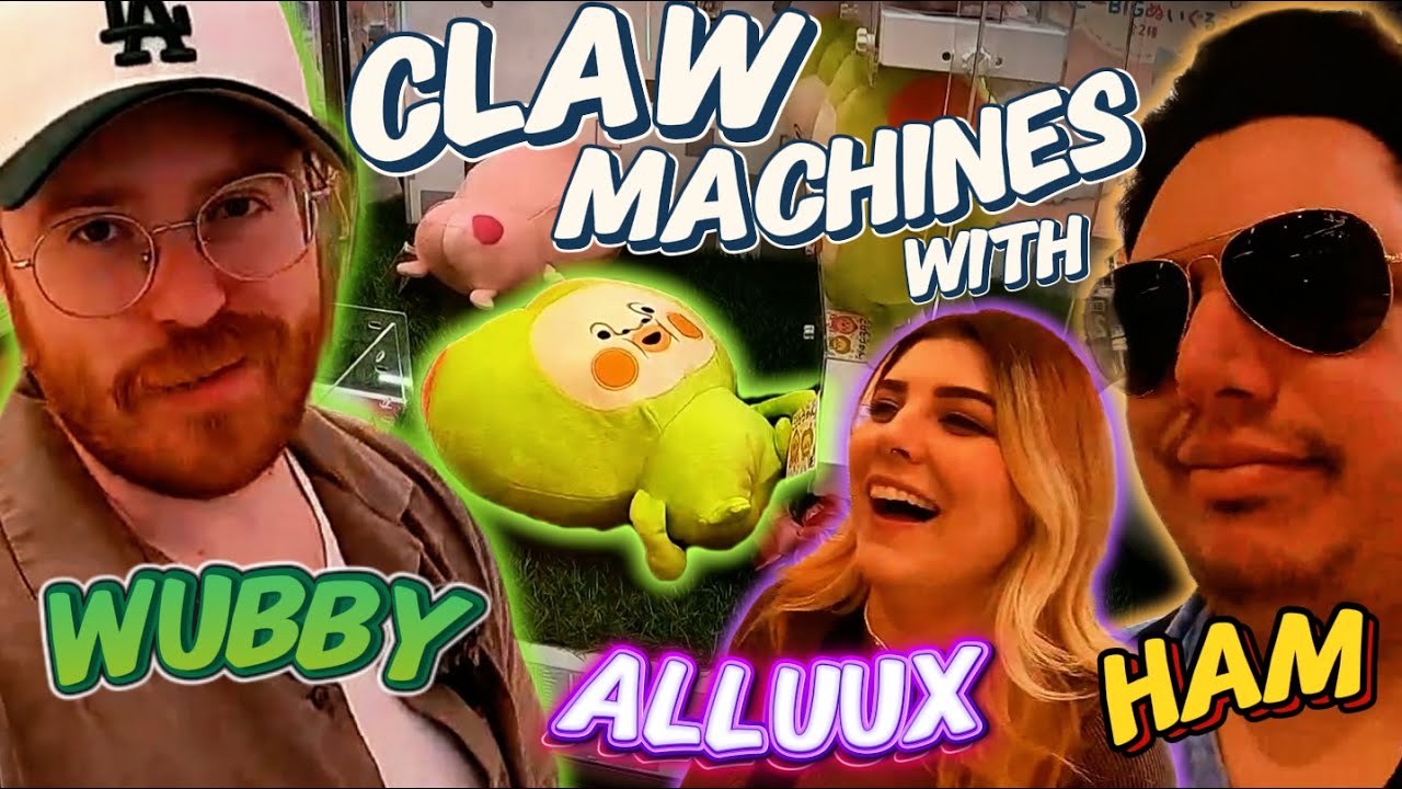 Wubby Alluux & Ham VS Japanese Claw Machines! - YouTube