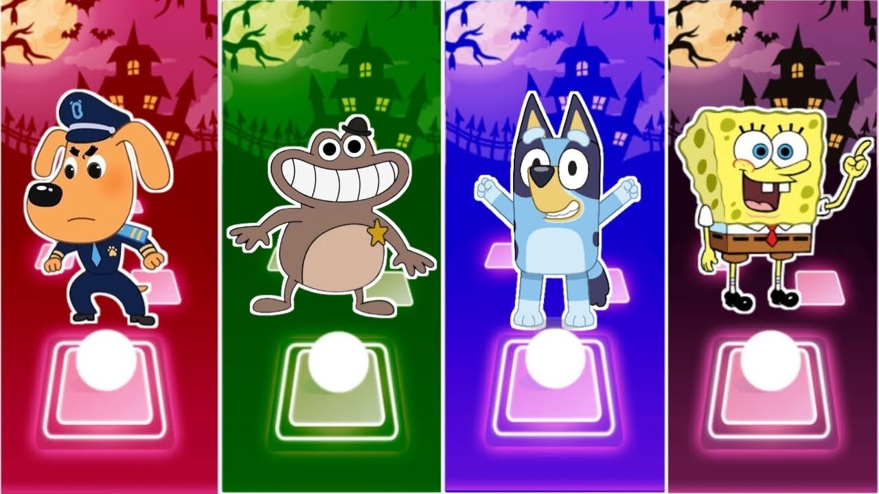 Sheriff_Labrador 🆚 Sheriff_toadster 🆚 Bluey 🆚 Sponge_Bob.💥 WHO WILL WIN ...