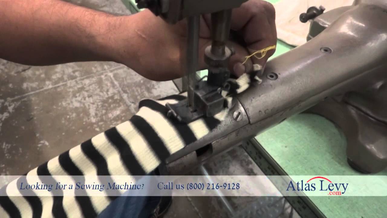 Union Special 31100 AK Double Needle Tag# 4311 - YouTube