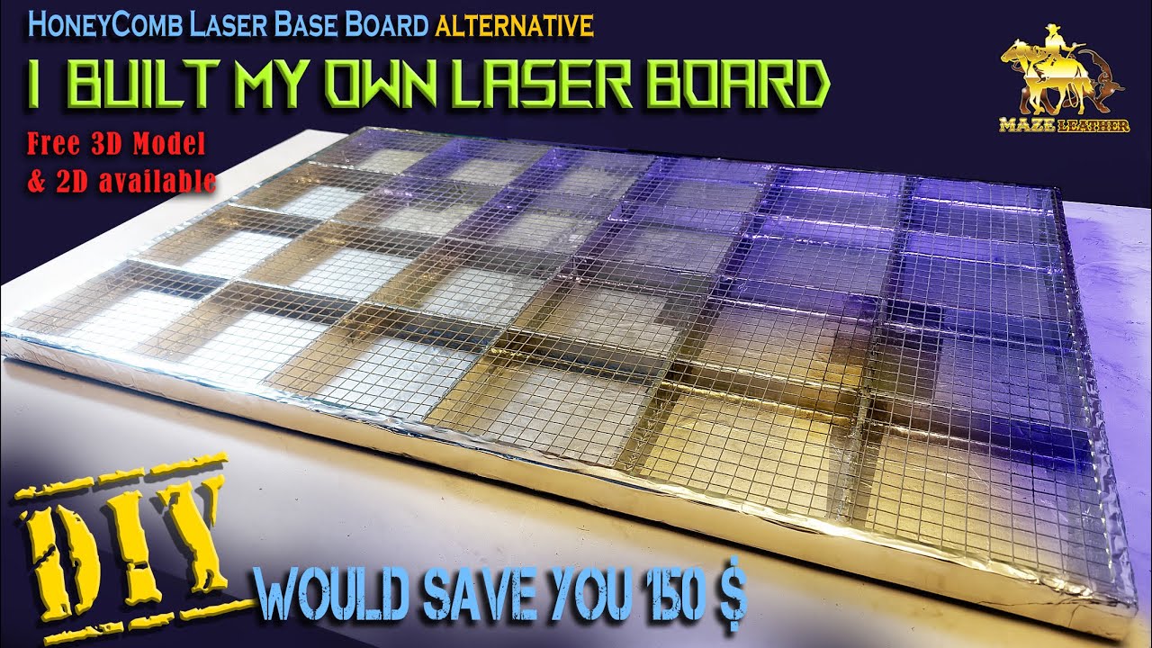 I made a LASER BASE BOARD - DIY / Honeycomb Alternative - YouTube