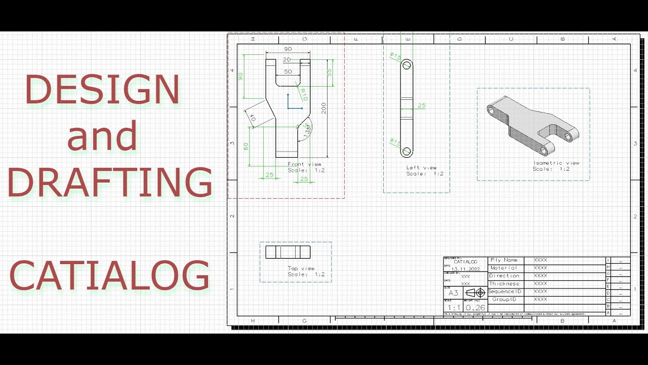 Design and Drafting - CATIA V5 - CATIALOG - YouTube