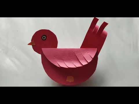 Rocking Paper bird DIY/ Easy paper craft ideas for kids - YouTube