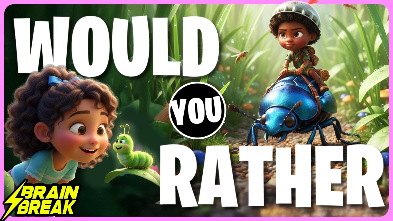 Spring Would You Rather ⚡️ Spring Brain Break for Kids ⚡️ Freeze Dance ...