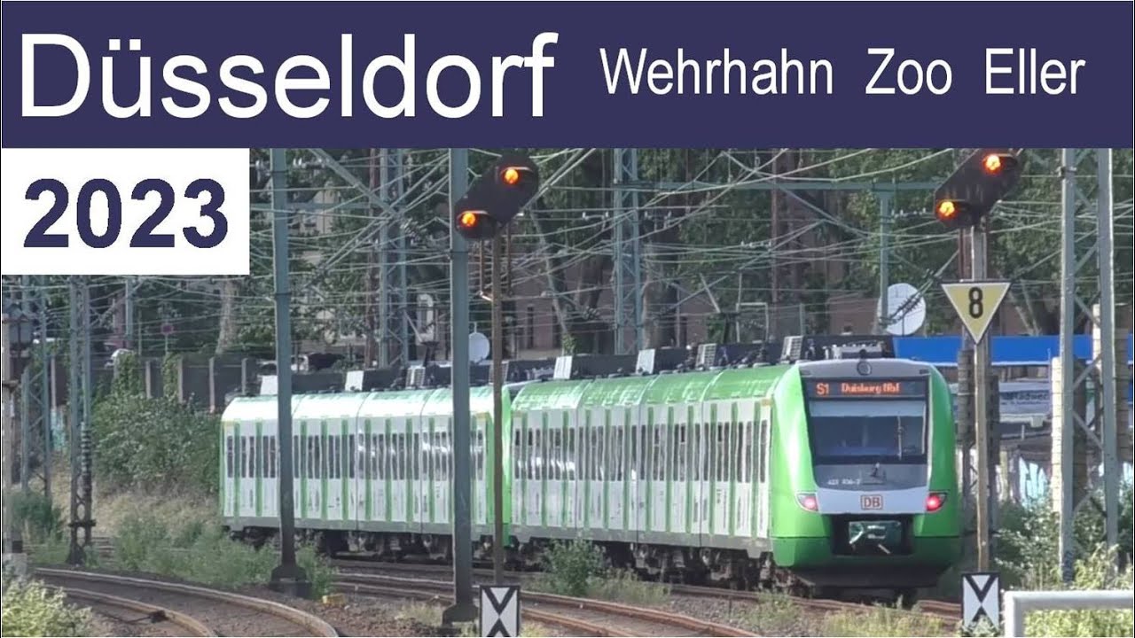Bahnhof Düsseldorf Wehrhahn, Zoo, Eller Mitte & Eller - Züge / Trains ...
