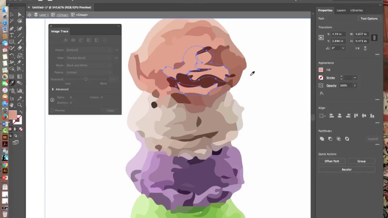 Image Trace and Type Tools in Illustrator - YouTube