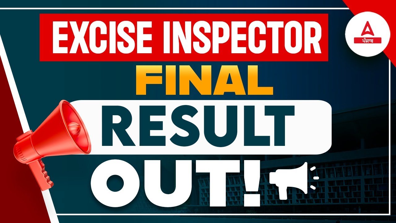 Excise Inspector Result 2023 | PSSSB Excise Inspector Result 2023 Out ...