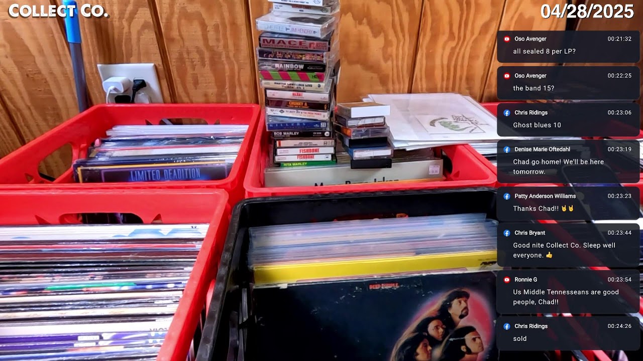 LIVE Vinyl Record Sale (Monday, 04/28/2025) - YouTube