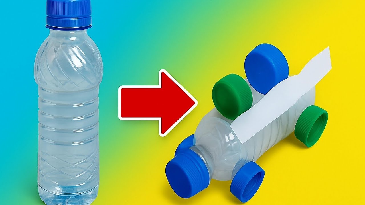 How to Make an Amazing Plastic Bottle Car - Cool Project - YouTube