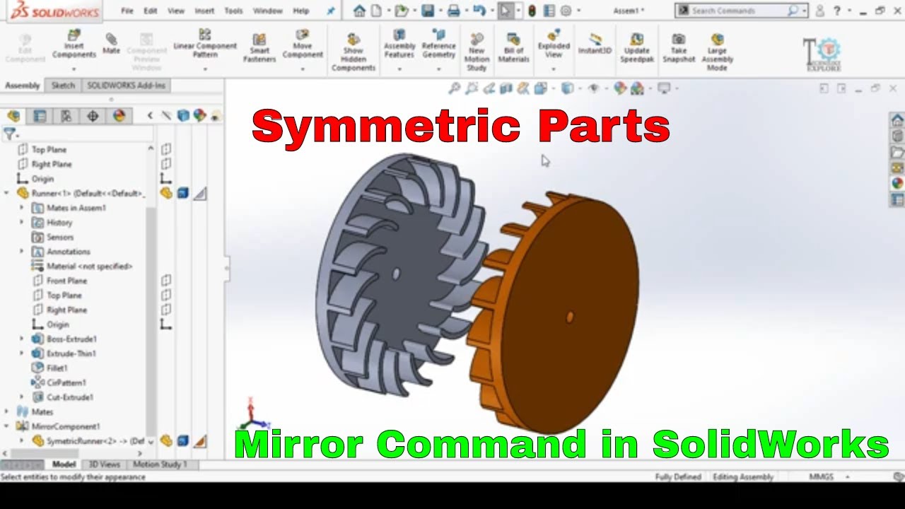 How To Make Opposite Hand Or Symmetric Version Of A Part In Solidworks how-to-make-opposite-hand-or-symmetric-version-of-a-part-in-solidworks